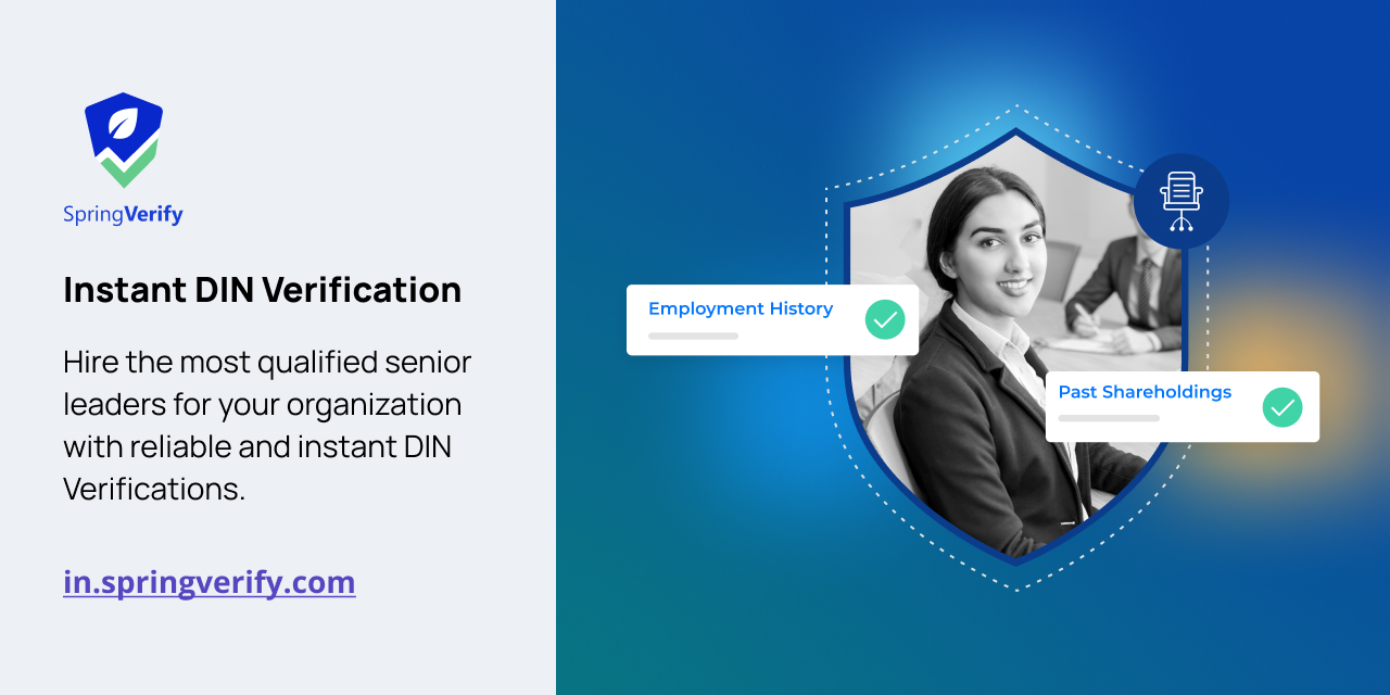 Digital DIN Verifications Service | SpringVerify India